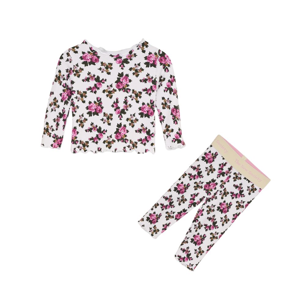 TNS Rib Baby Set in Elyse Print by The New Society– Poppys Collection